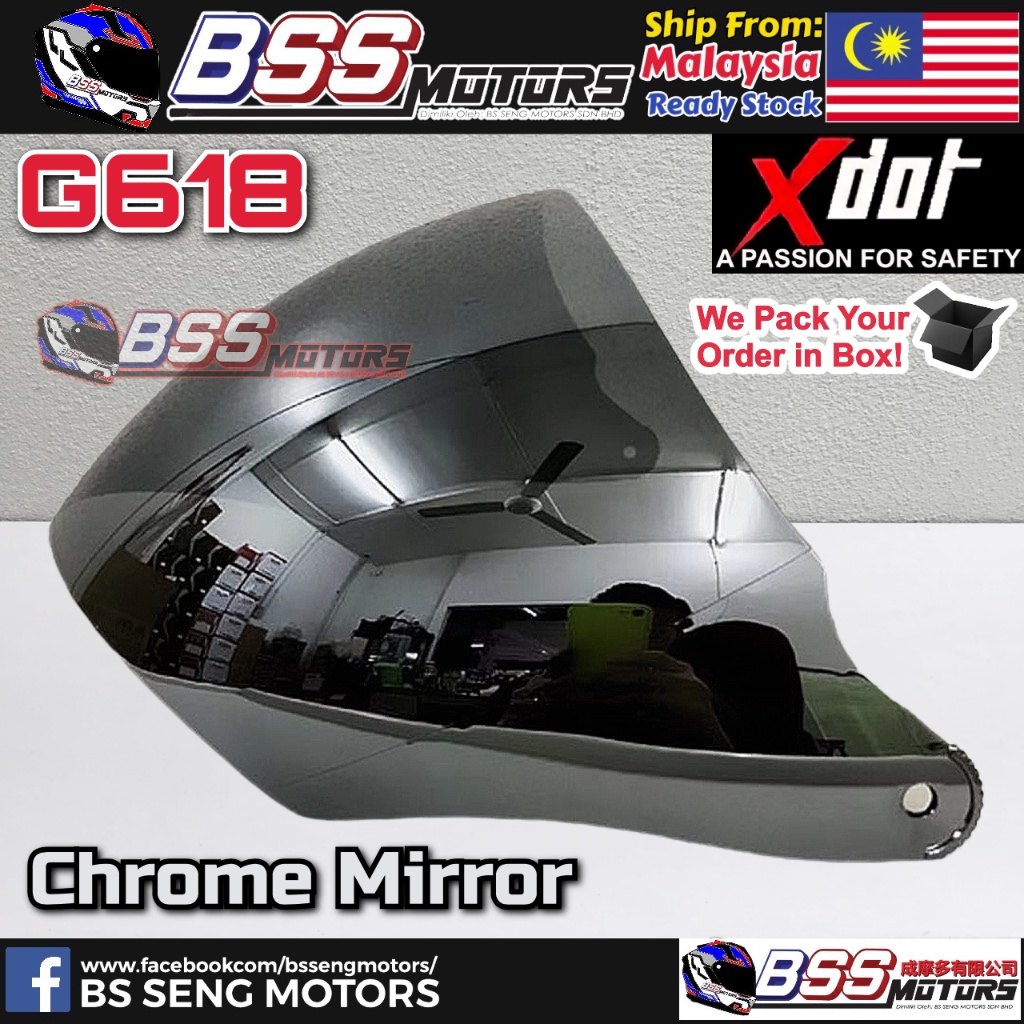 XDOT Small Hole G618 Helmet Visor X Dot G 618 G618N Original Clear ...