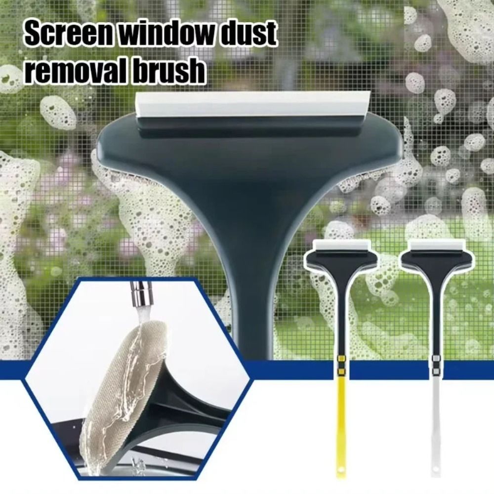 Mirror Stain Removal Retractable Window Screen Cleaning Brush Wet and ...
