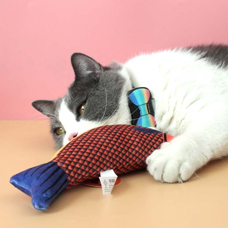 Cat Simulation Toy Mint Sound-Making Funny Cat Relieving Stuffy Kittens ...