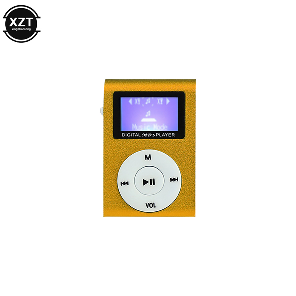 Portable Mini Mp3 Music Digital Player 0.8inch Lcd Screen Sports Back ...