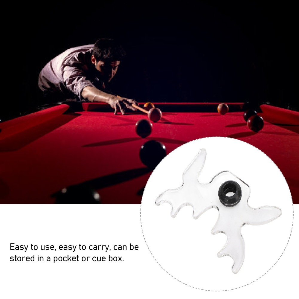 Billiard accessories Clear Acrylic Billiard Bridge Head Rubber Stable ...