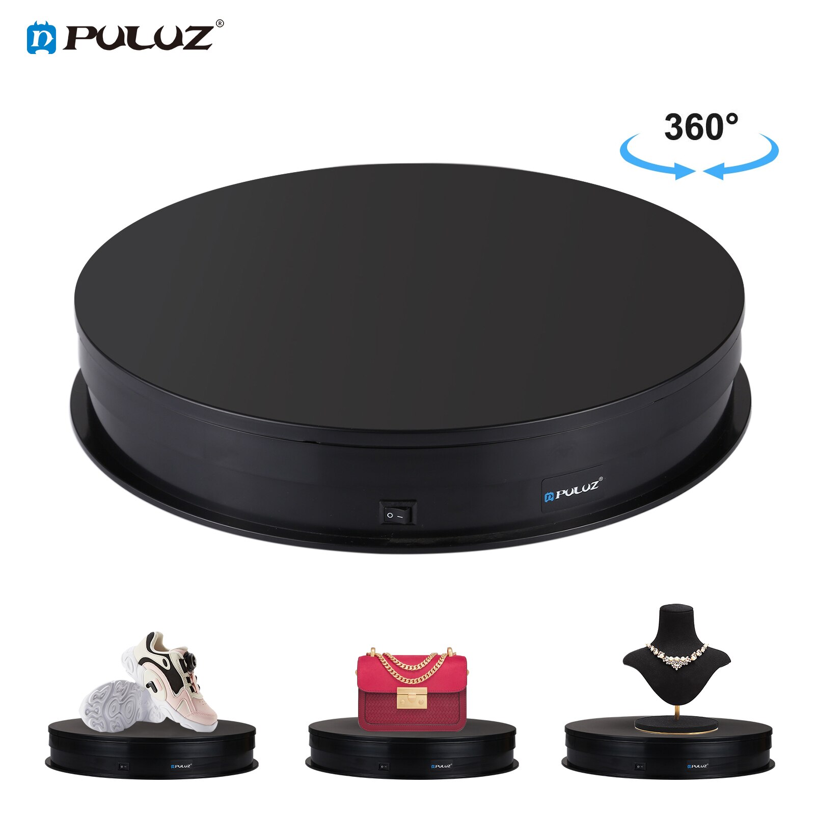 PULUZ USB Electric 360 Degree Rotating Turntable Display Stand For ...