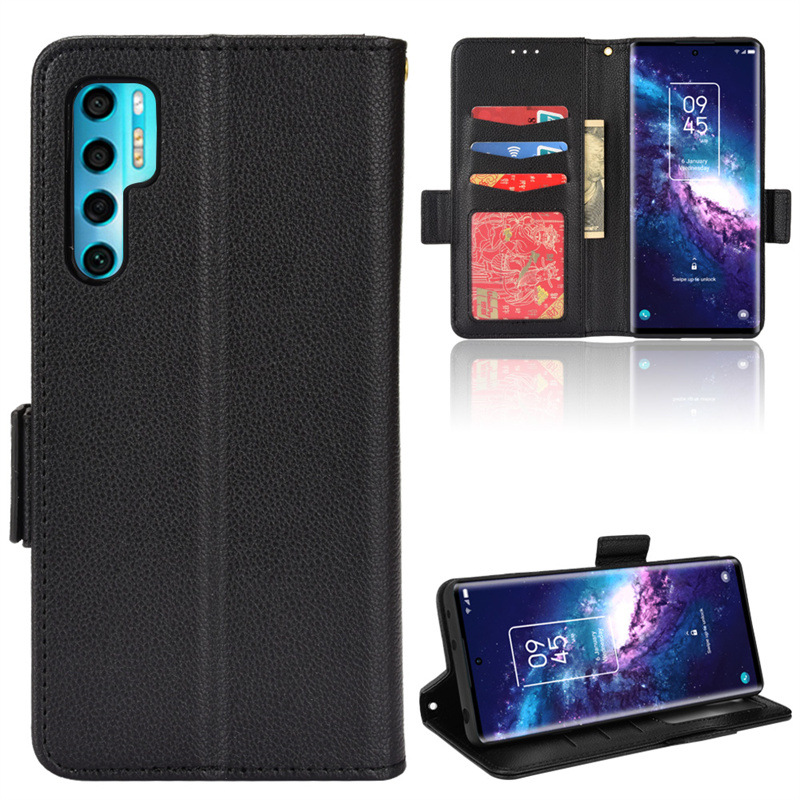 TCL 20 Pro 5G Leather Wallet Flip Folio Case with Kickstand and Card ...