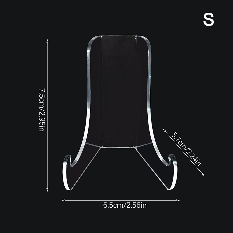 Clear Acrylic Plate Stand Countertop Tea Brick Book Magazine Painting ...