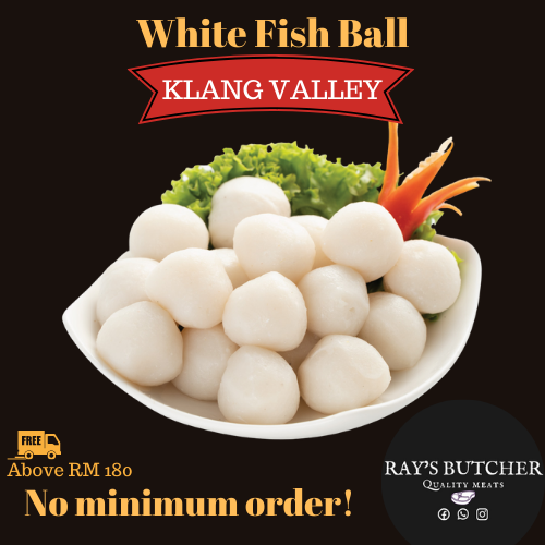 White Fish Ball 白鱼丸! Vacuum Packed 200g+- [Ray's Butcher Pork] (Klang ...