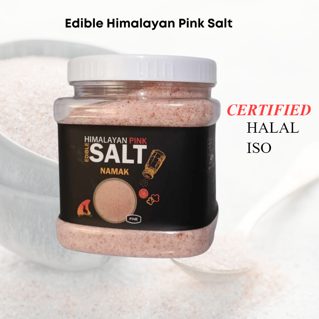 800g Namak Edible Himalayan Pink Salt with fine grain for human ISO ...