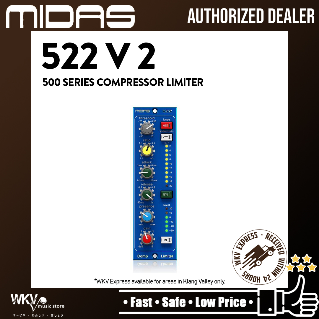Midas 522 V2 500 Series Compressor/Limiter (Compressor Limiter 522 V2 ...