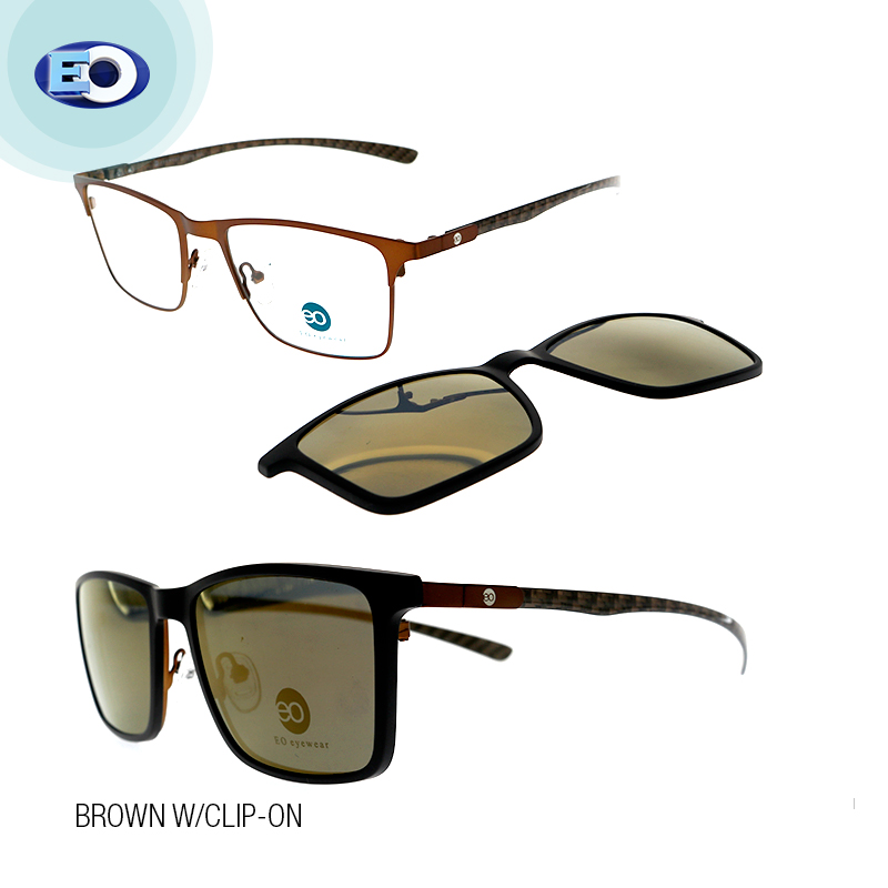 Eo Eyewear Clip On Washington Frame With Free Multicoated Lens Non Graded Eyeglasses For Men