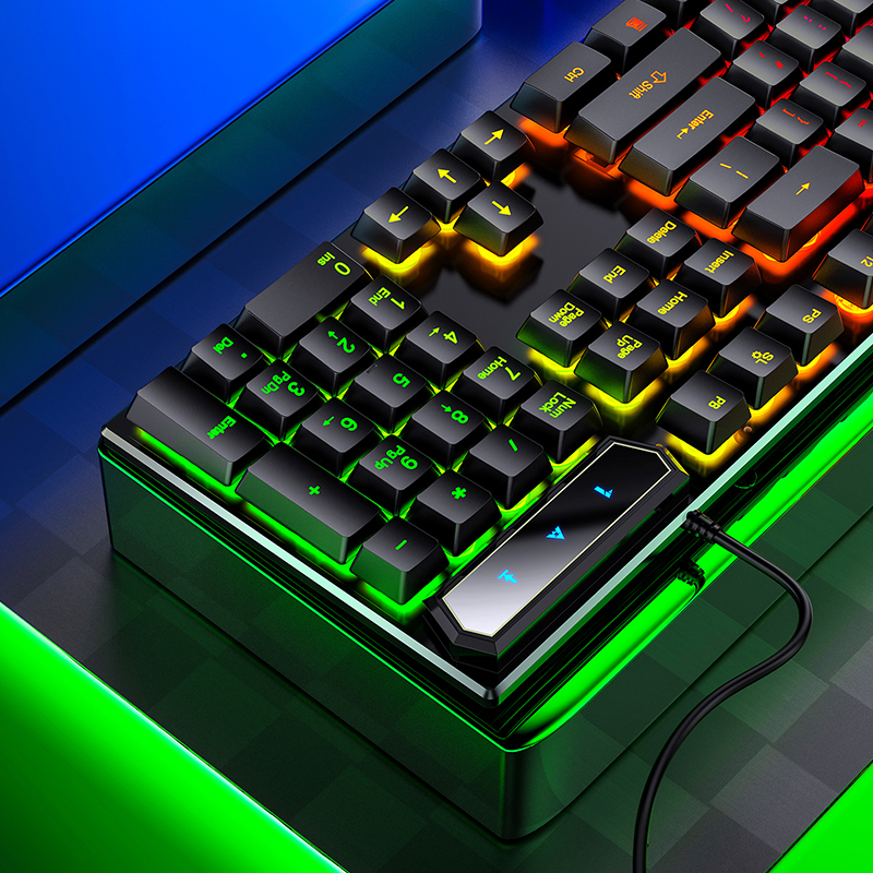 【I was hyLed uL】Gamer Keyboard mitation Mechanical RGB Backlit Gaming ...