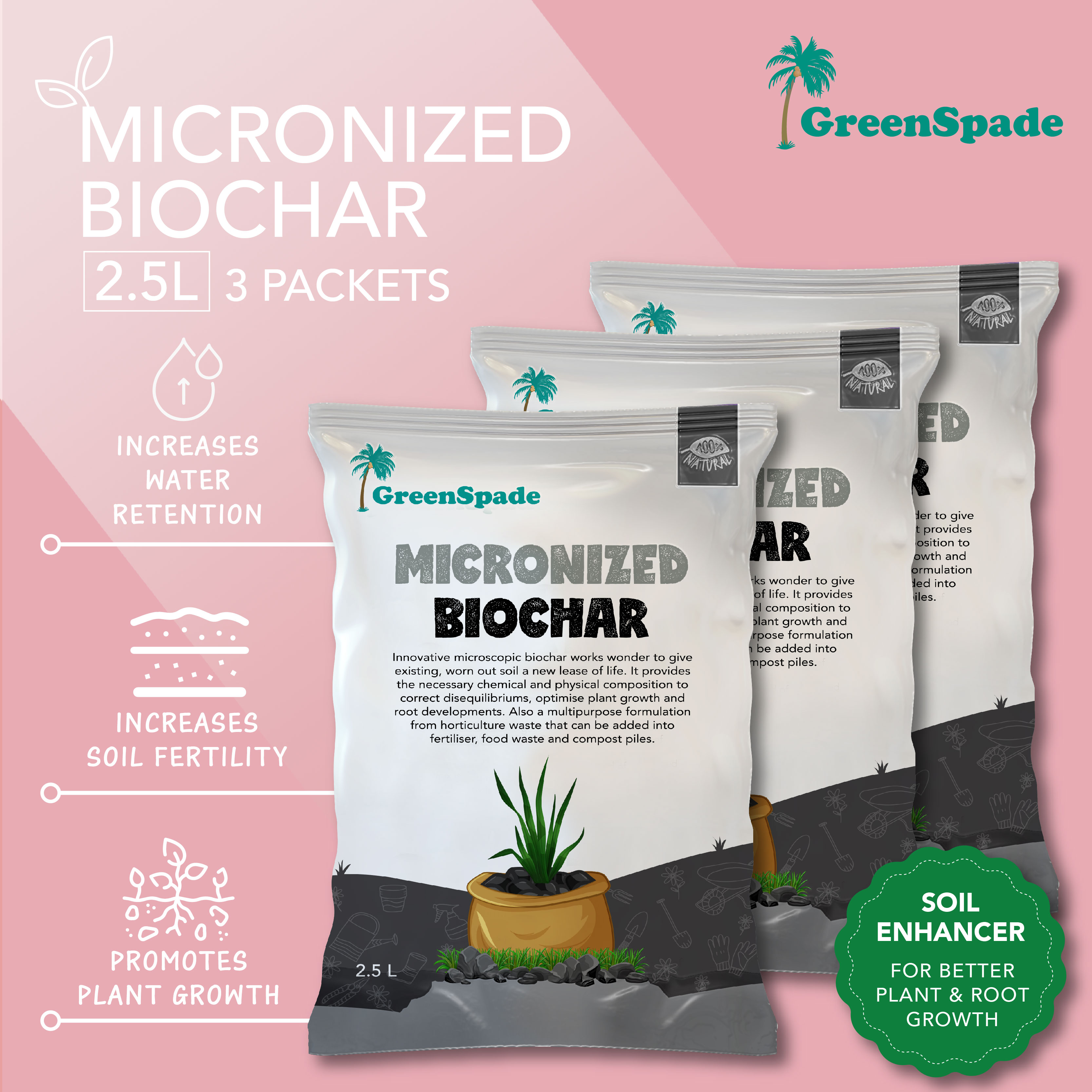 [BUY MORE, SAVE MORE] Biochar 2.5L | Lazada Singapore