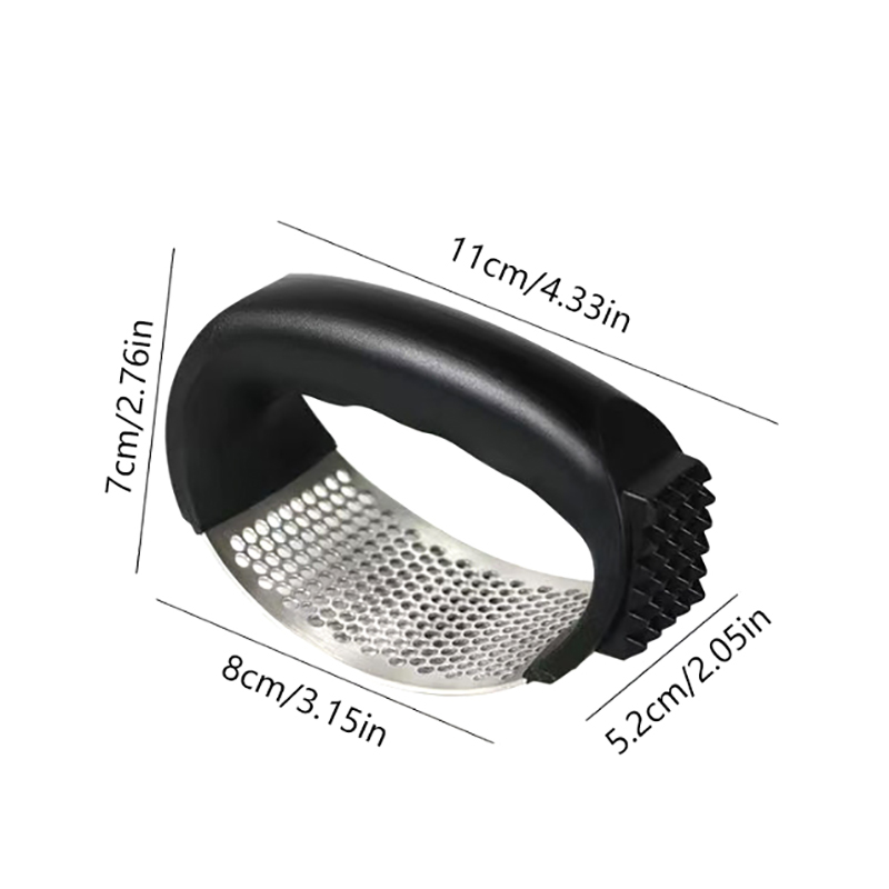 Garlic Presser With Peeler And Cleaning Brush Garlic Press Crusher ...