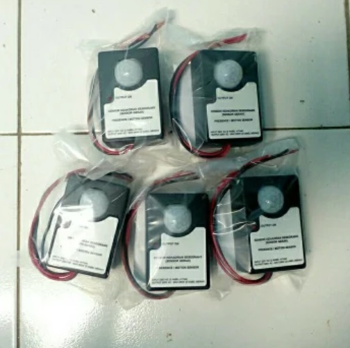 Saklar Sensor Gerak 500W AC 220V Otomatis Motion Detector Watt Besar ...