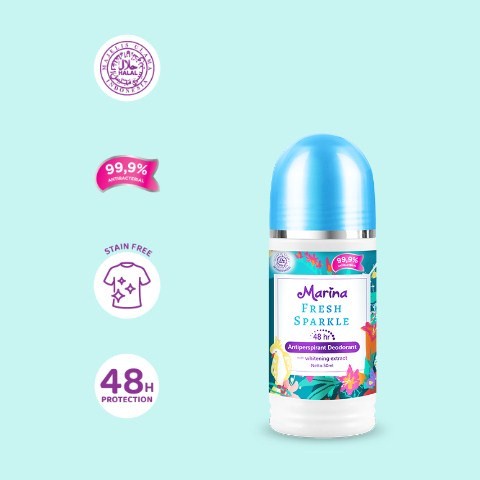 Marina Anti Perspirant Deodorant 50ml - Fresh Sparkle - Glam Perfection ...