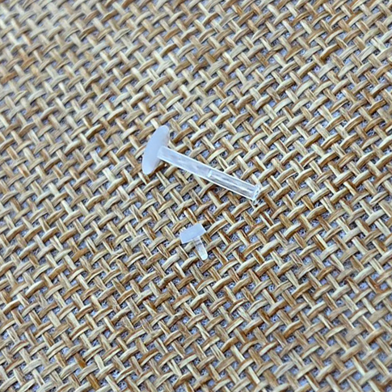 Transparent Hollow T Piercing Jewelry Accessories Tongue Nail UV Nose ...
