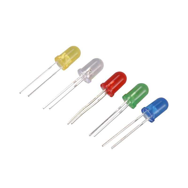200 pcs 3mm 5mm LED Light diode White Yellow Red blue Green Assortment ...