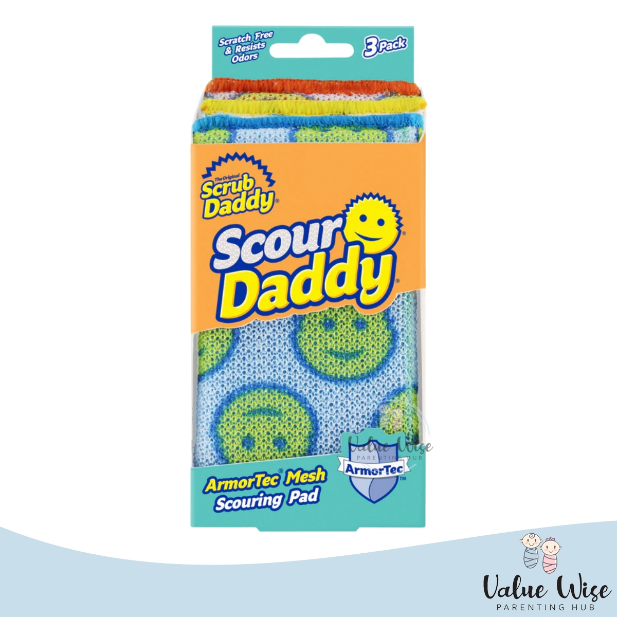 Value Wise Scrub Daddy Scour Pads Scour Daddy Multi-Surface Scouring ...