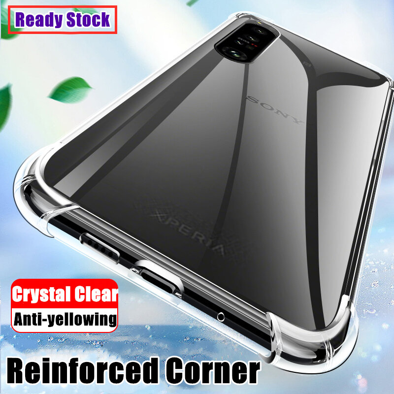 lthmy for Sony Xperia 5 IV Soft Gel Jelly Case Transparent Full Protective Anti-Scratch ...