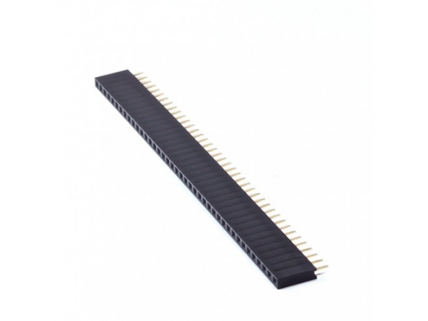 40 PIN SINGLE ROW FEMALE 2.54MM PIN HEADER CONNECTOR STRIP | Daraz.pk