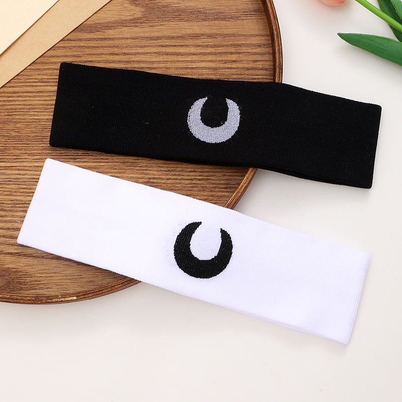 Fashion Personalized Moon Headbands Non-slip Yoga Basketball Running ...