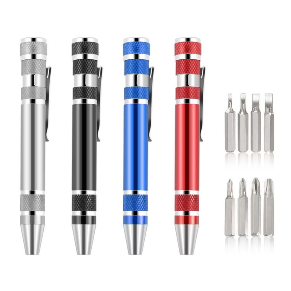 Multifunction 8 In 1 Mini Screwdriver Pen Pocket Manual Phone Repair ...