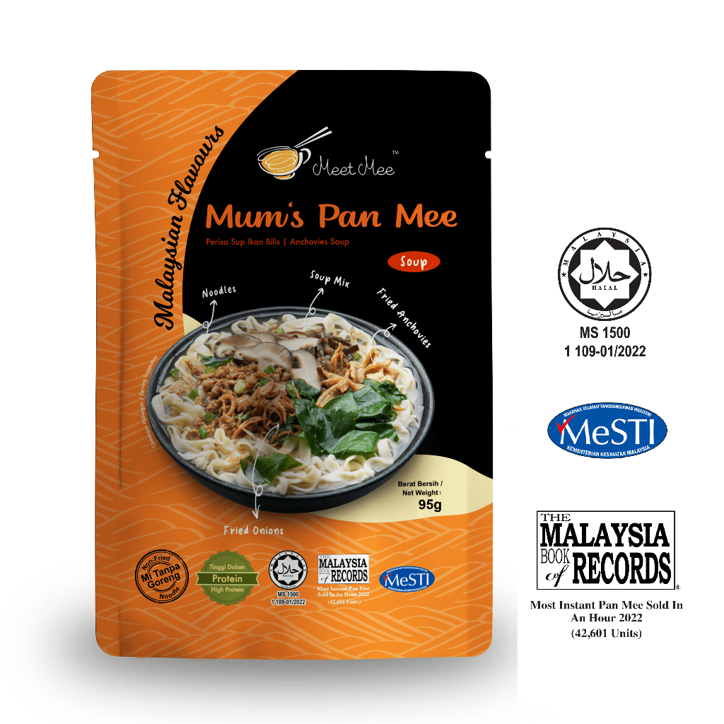 Halal Meet Mee Mum's Soup Mama Pan Mee Soup Anchovies Panmee Sup Ikan ...