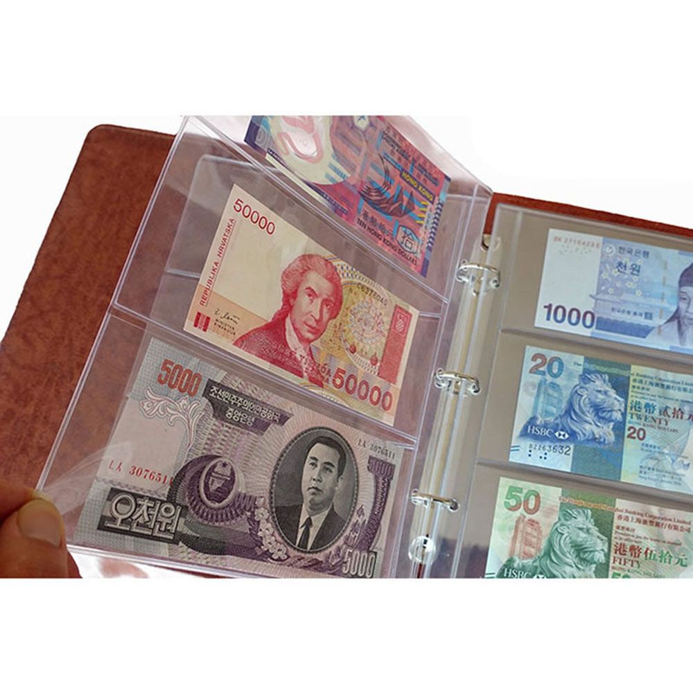 Leaf Sheet Detachable Bills Holder Collectors Money Storage Album ...