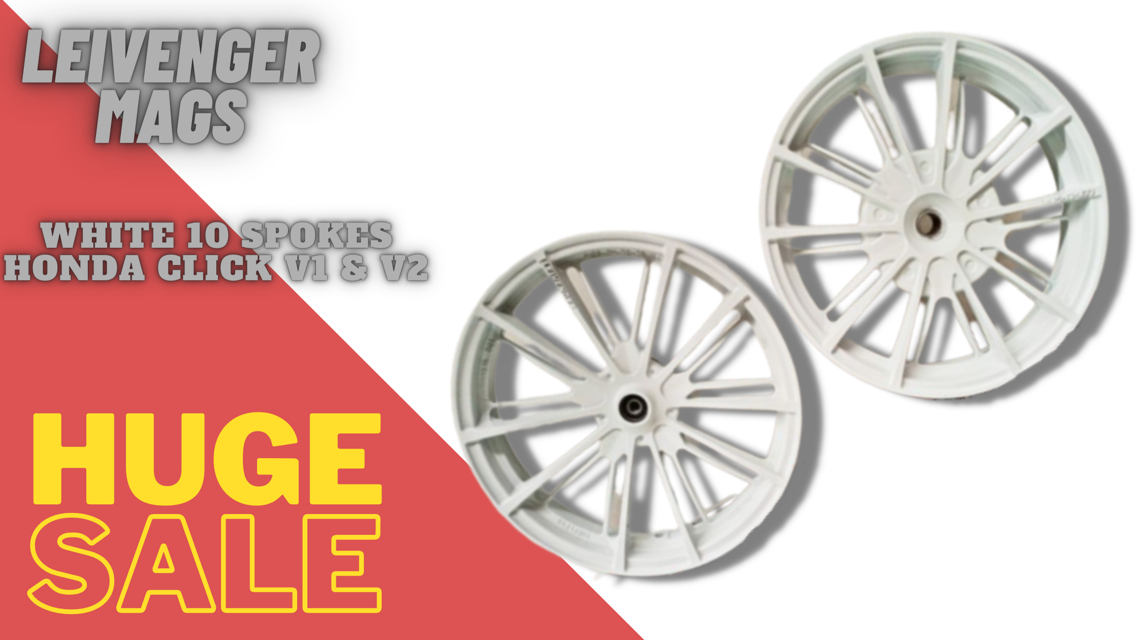 LEIVENGER MAGS WHITE FOR HONDA CLICK V1 & V2 | Lazada PH