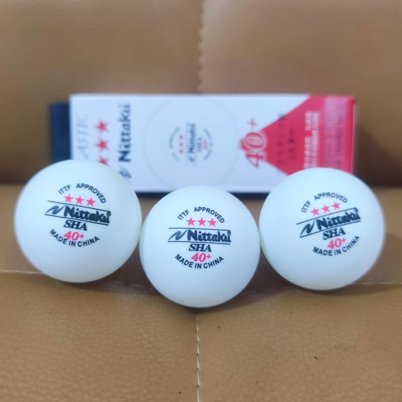 Bola Pingpong Nittaku Bintang 3 Star 40 Plus isi 3 - Bola Tenis Meja Nittaku 40+ | Lazada Indonesia