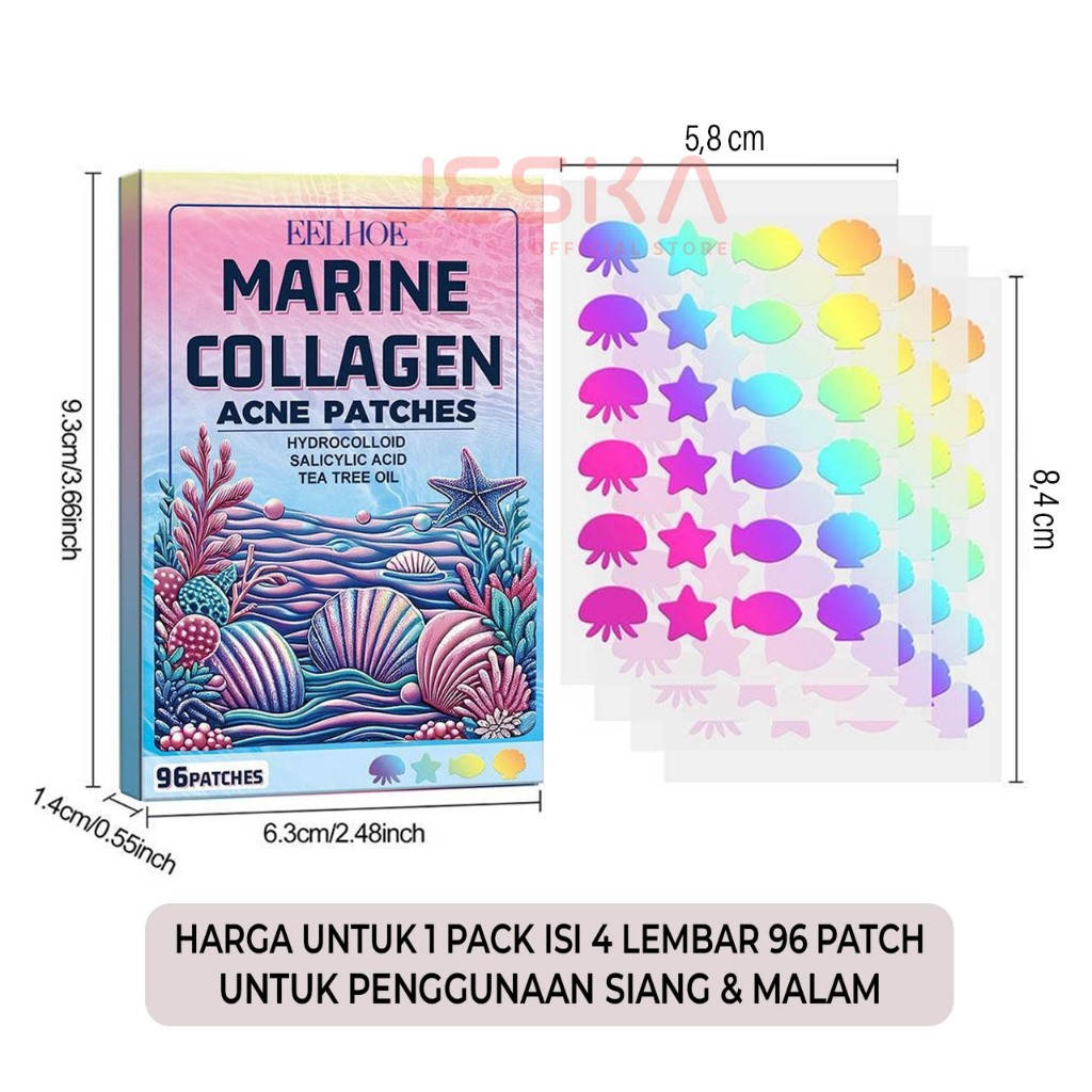 Acne patch eelhoe tea tree oil karakter hologram glow untuk jerawat ...