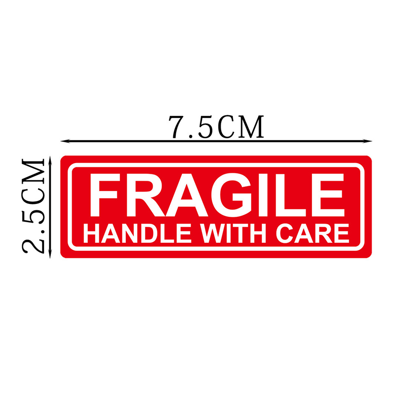 500PCS Fragile Stickers The Goods Please Handle With Care Warning ...