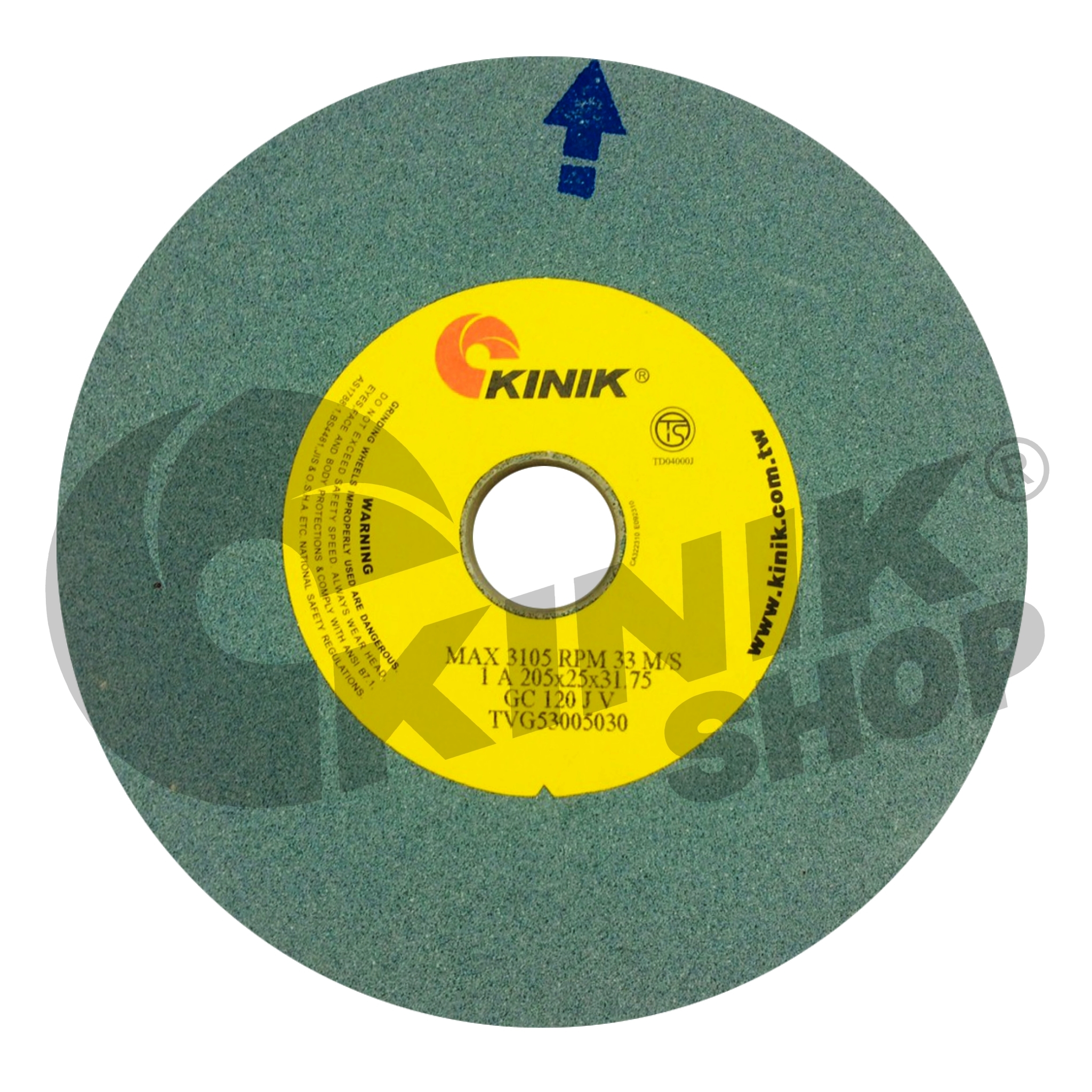[1ก้อน] หินเจียรหน้าตรง1A KINIK ขนาด8นิ้ว (205x25x31.75mm.) GC80/GC100 ...