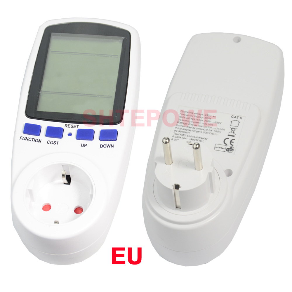 【Unlimited reLurchase】EU UK AC Power Meters 230v EU Plug Digital ...