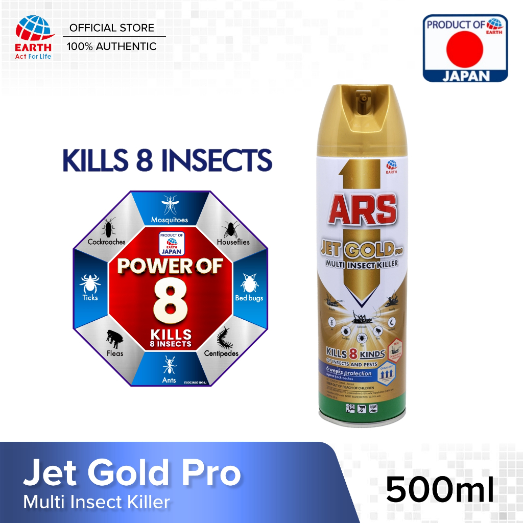 ARS Jet Gold Pro Multi-Insect Solution Aerosol 500 ml | Lazada PH