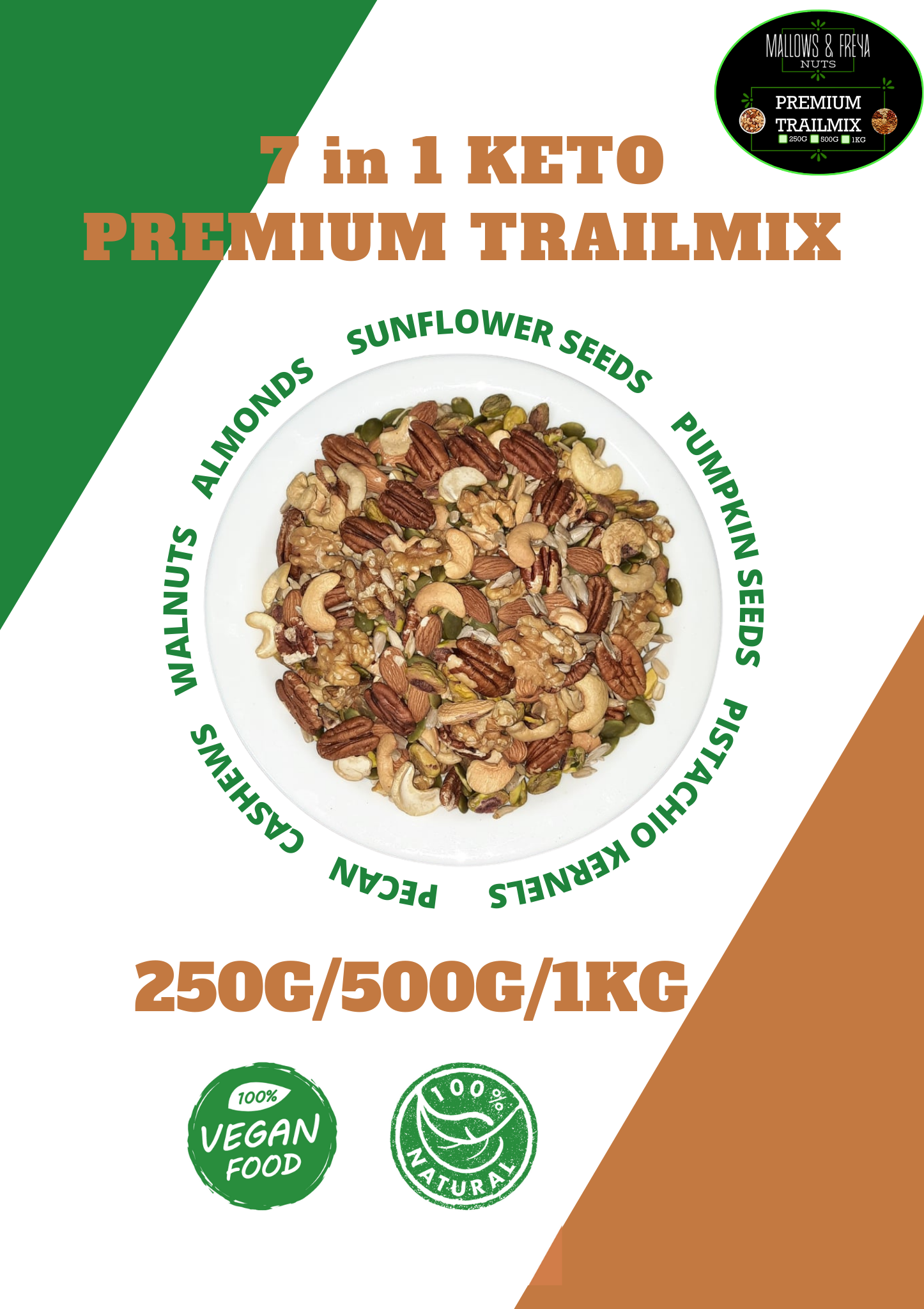 7 IN 1 KETO PREMIUM TRAIL MIX (250G/500G/1KG) | Lazada PH