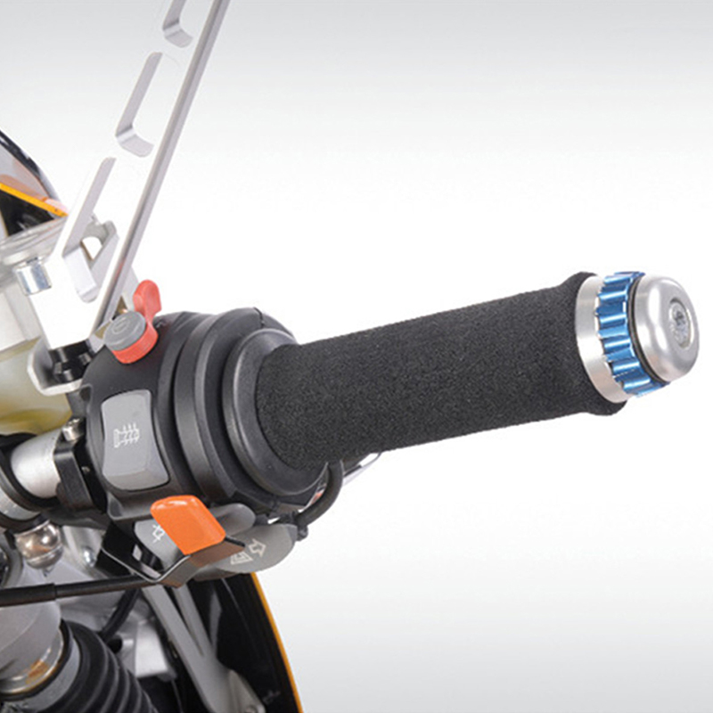 2Pcs Motorcycle Handle Cover Slip On Anti Vibration Comfort Handlebar ...
