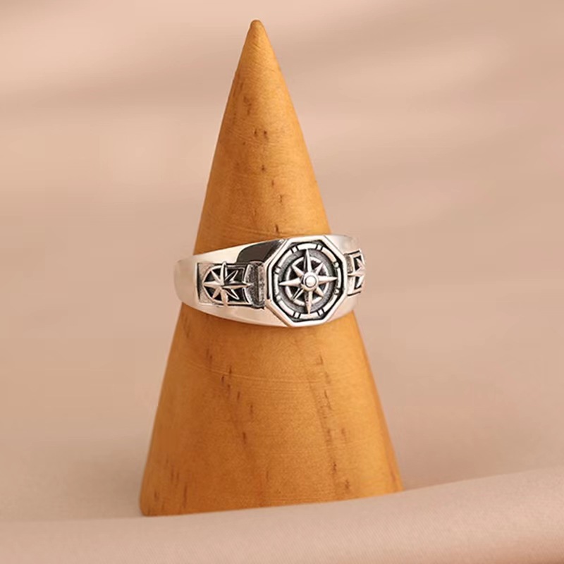 New Poseidon Star Cyberpunk Ring for Men and Women Opening Adjustable ...