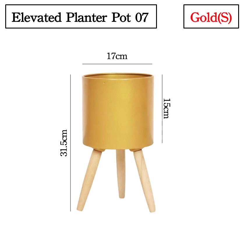 [ Elevated Planter Pot ] Wrought Iron Elevated Flower Pot Rack / Plant ...