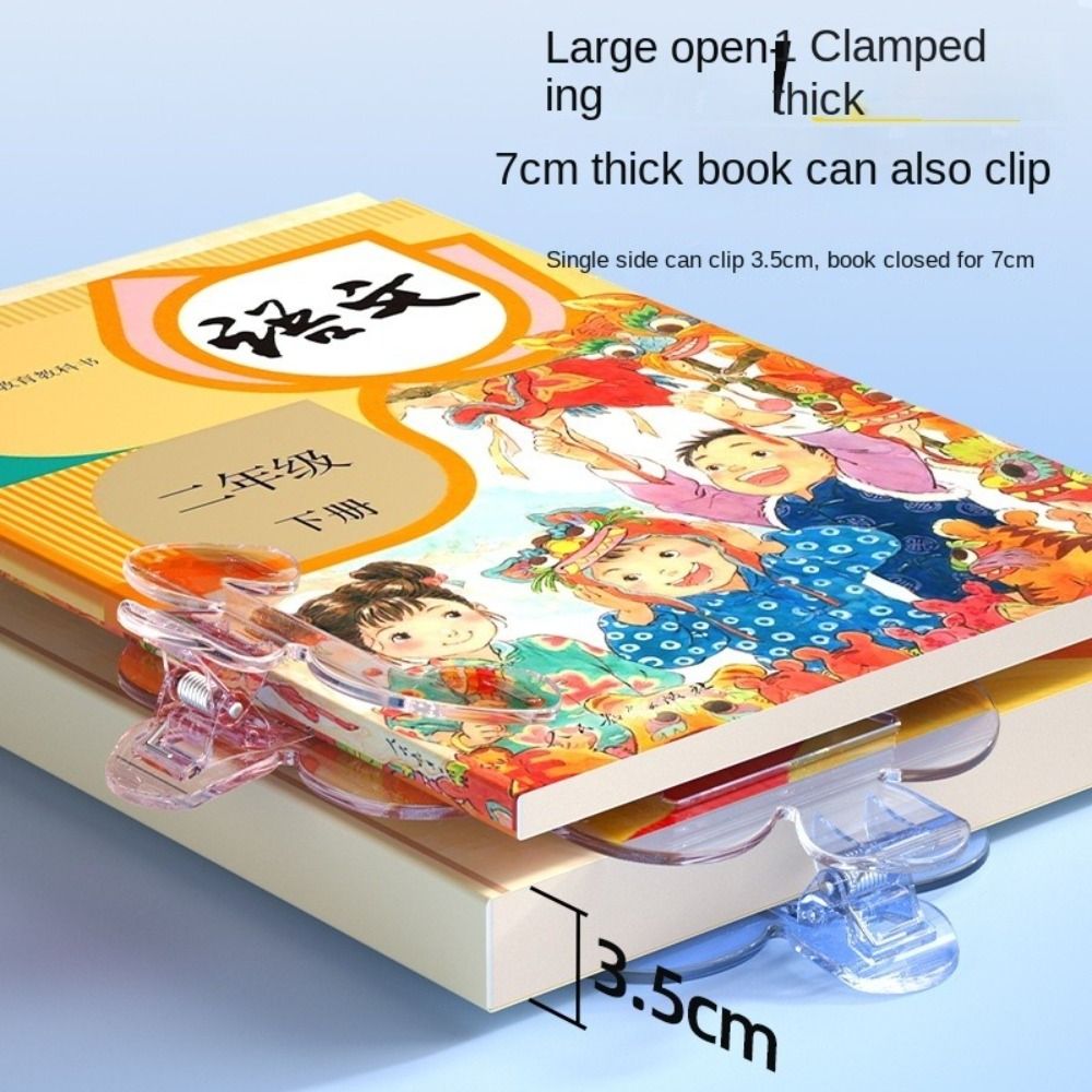 Plastic 12° Support Angle Reading Aid Fixed Book Clip Visible Creative ...