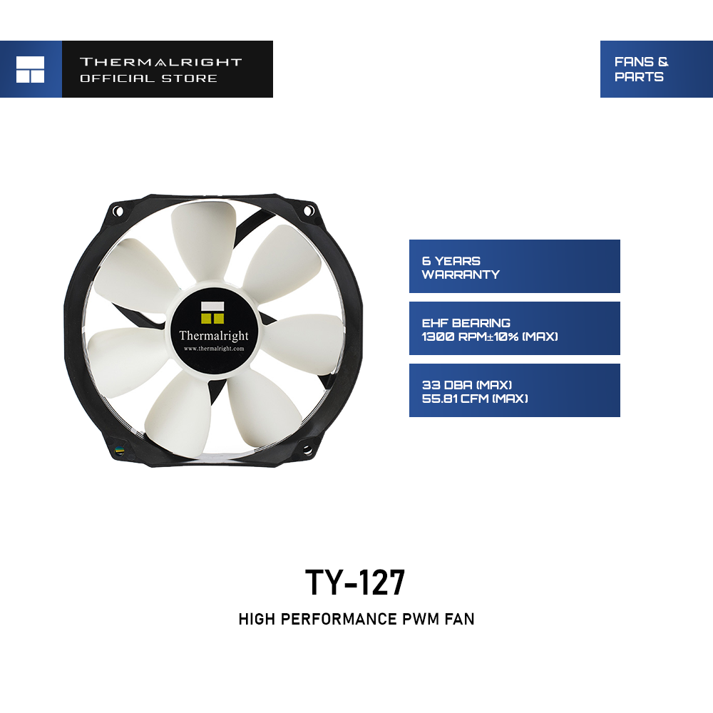 Thermalright TY-127 Enhanced Hyper-Flow Bearing High Performance PWN ...