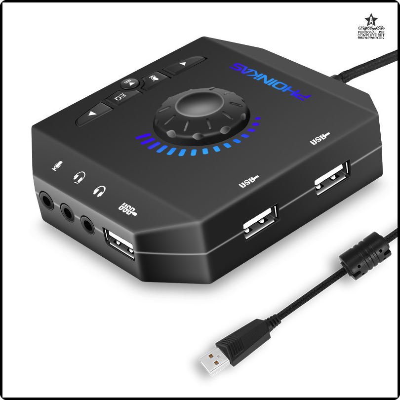 [pdse] Profession 7.1 Channel Computer External USB Sound Card Audio ...