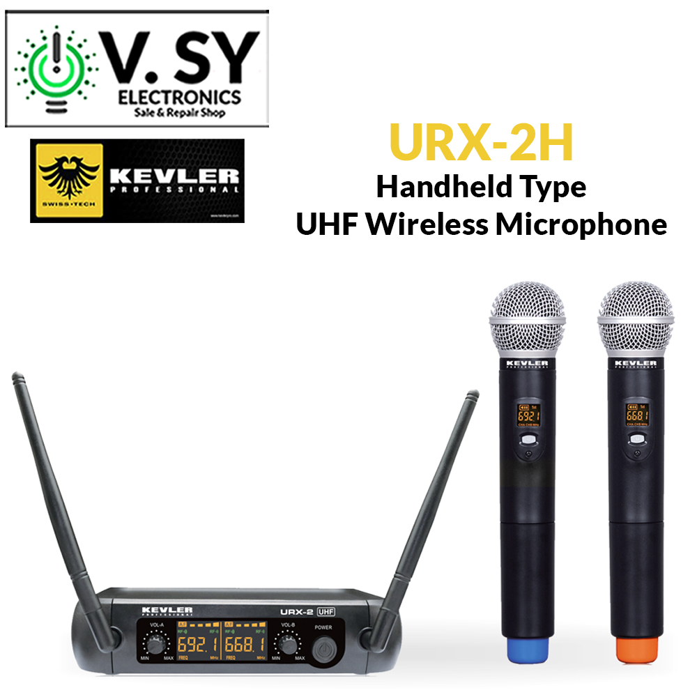 Original Kevler URX Series UHF Dual Wireless Professional Microphone ...