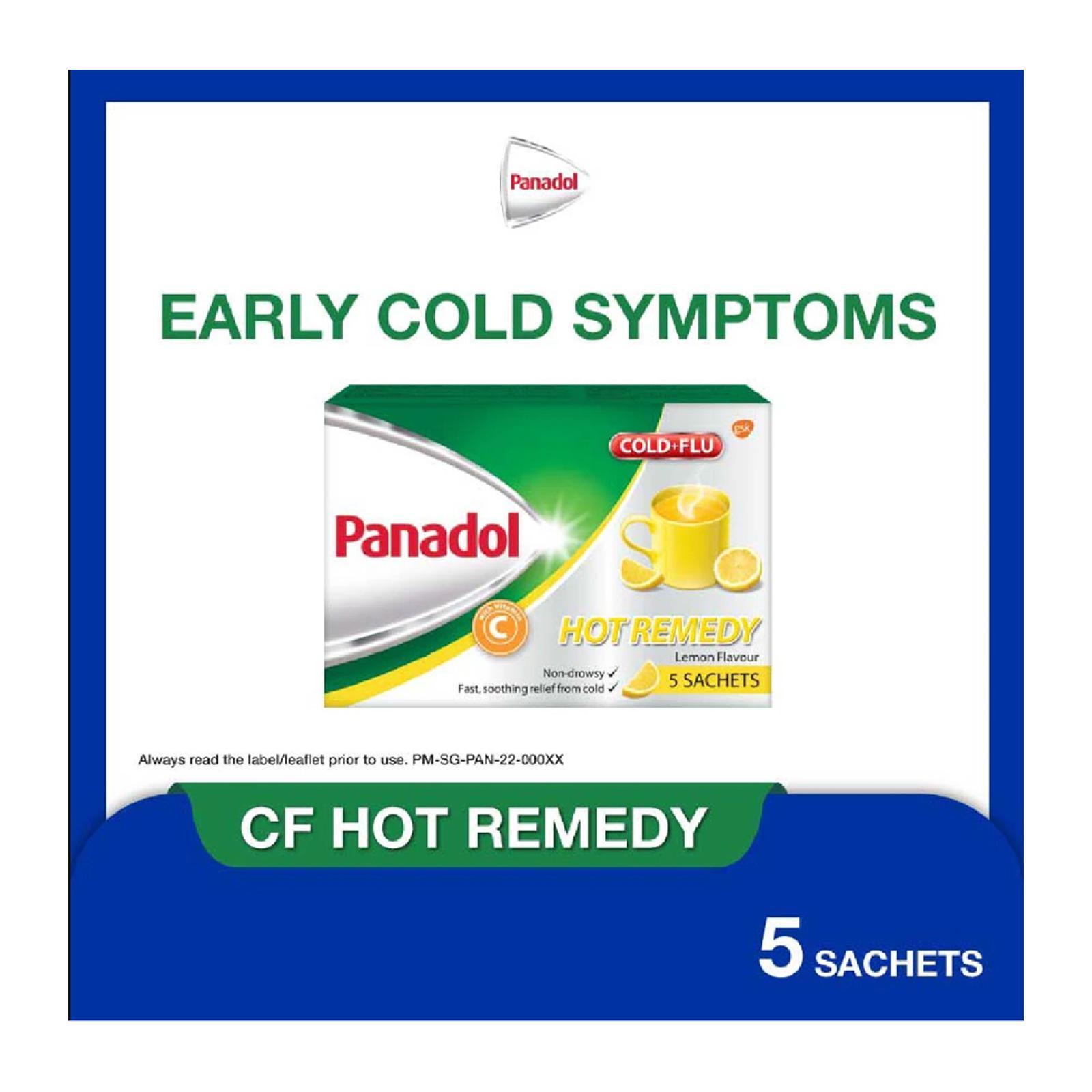 Panadol Cold And Flu Hot Remedy Lemon-Flavored For Fast Soothing Relief ...