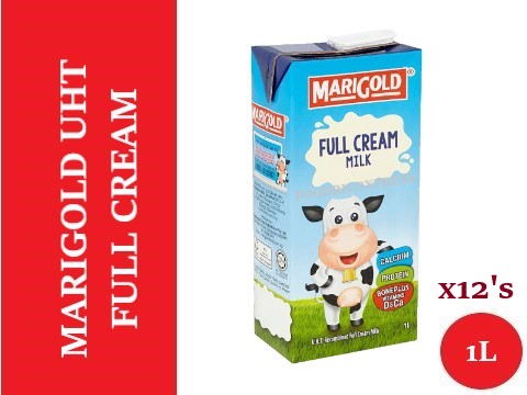 Marigold Full Cream Milk 1L x 12's | Susu Penuh Krim 1L x 12's [1 ...