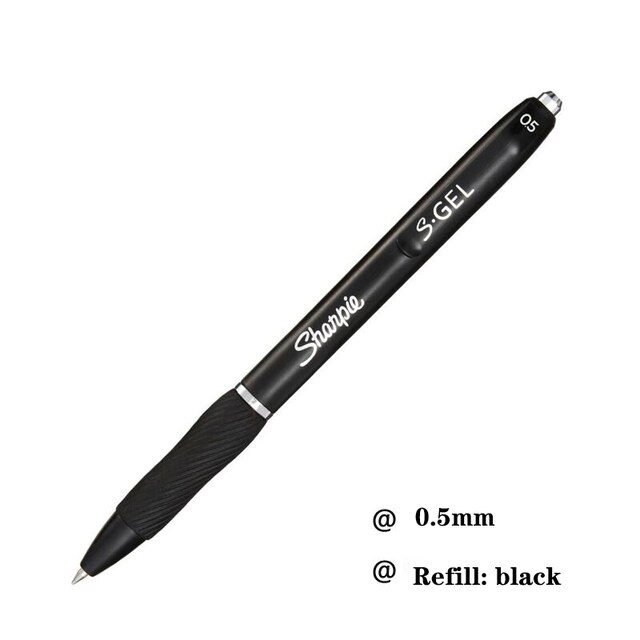 1Pcs American Sharpie Press Gel Pen 0.5mm Black Ultra-fast-drying ...