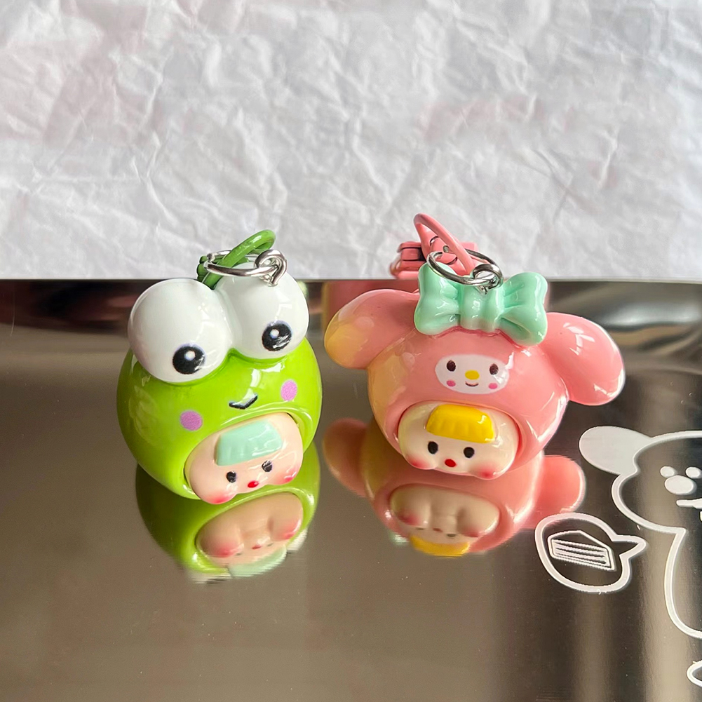 FS Cute Large Three-dimensional Multi-sister Keychain Ins Sweet Girl ...