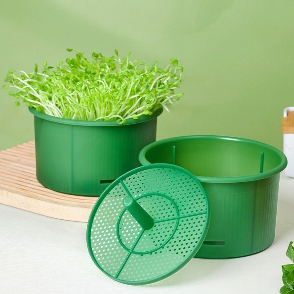 Germination Seedling Tray Plastic Bean Sprout Nursery Pots Ventilated ...