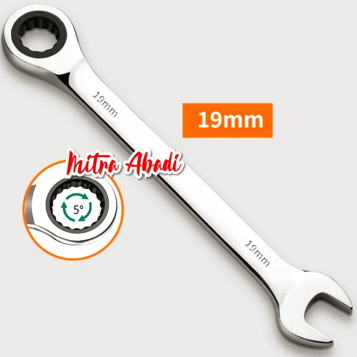Kunci Ring Pas Ratchet Wrench 19mm | Lazada Indonesia