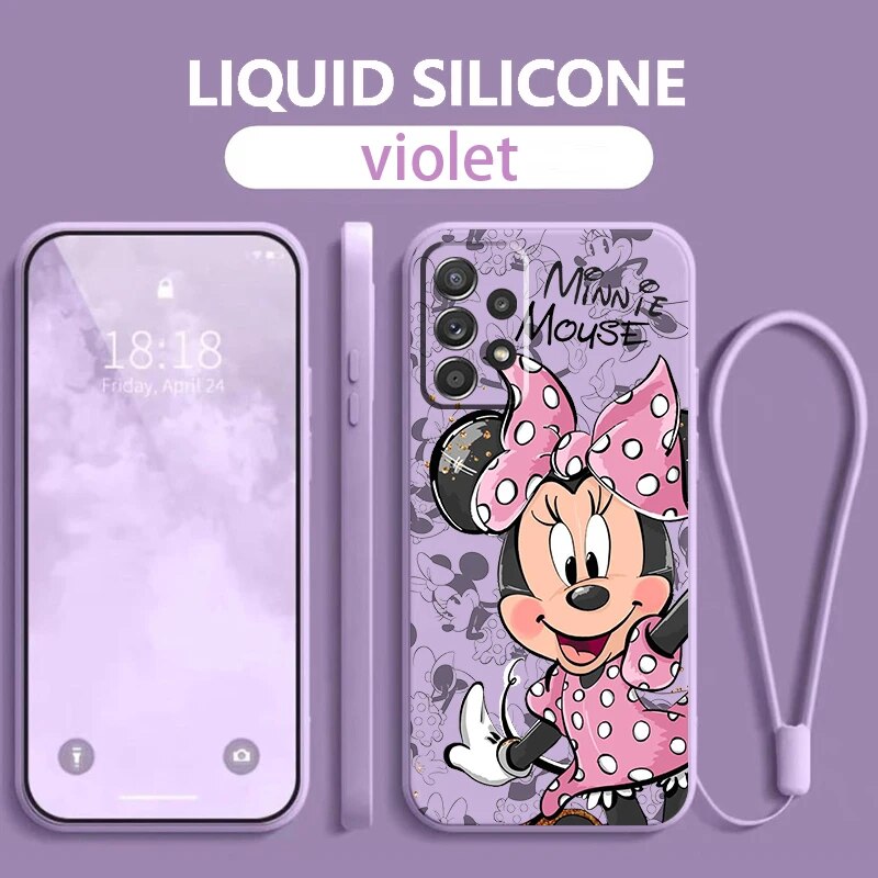 Aweisuan High Quality Pink Minnie Mouse Phone Case For Samsung Galaxy ...