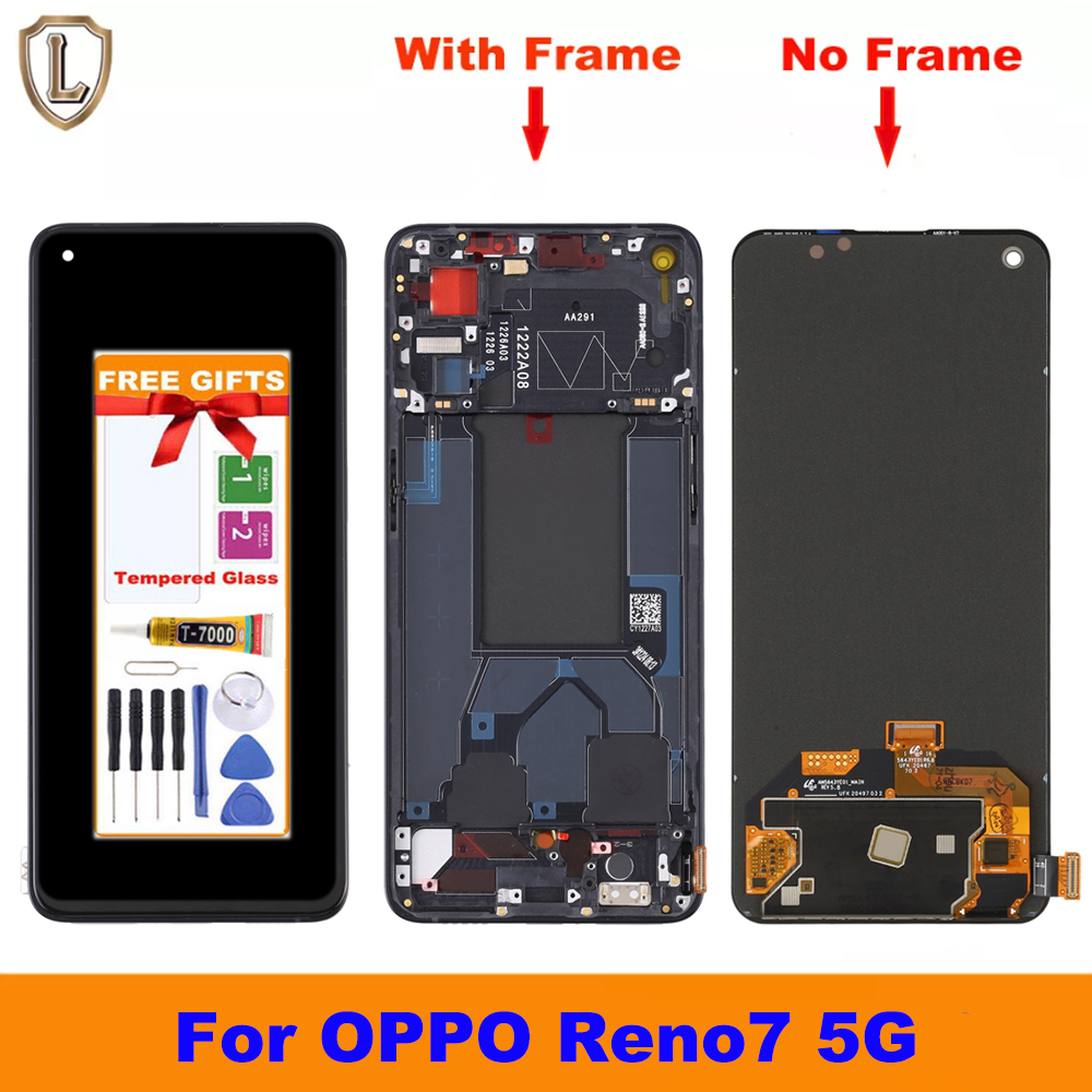 100% Tested Original LCD For OPPO Reno7 Reno 7 5G CPH2371 LCD Display ...