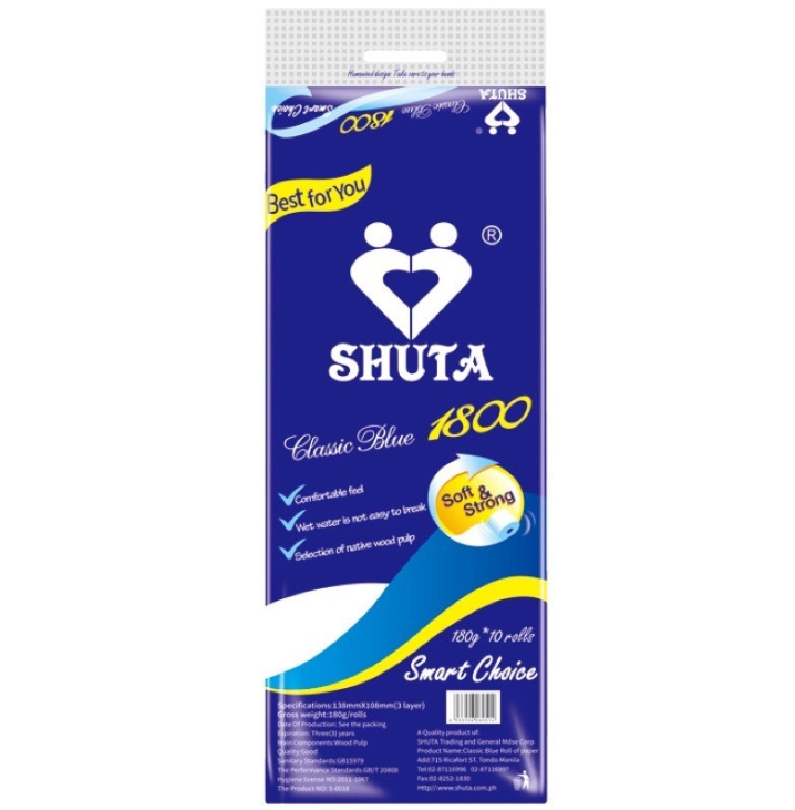 Shuta Blue Tissue Roll S-0018/Red Tissue Roll S-0012 180g x10Rolls ...